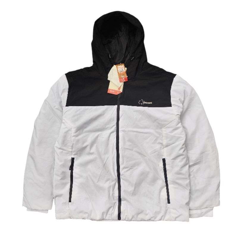 Jual LOGOS DAYS PADDED JACKET - BLACK WHITE | Shopee Indonesia