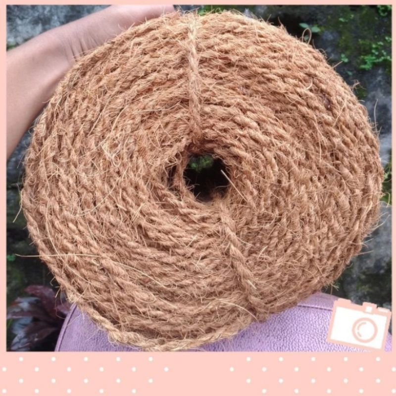 Jual Tali tambang sabut kelapa 10mm panjang 50 meter | Shopee Indonesia