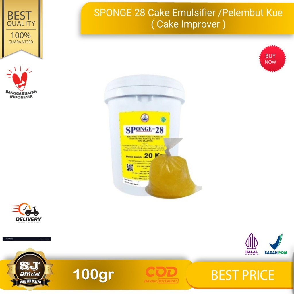 Jual SP SPONGE 28 Cake Emulsifier - 100gr / Pelembut Kue / Cake ...