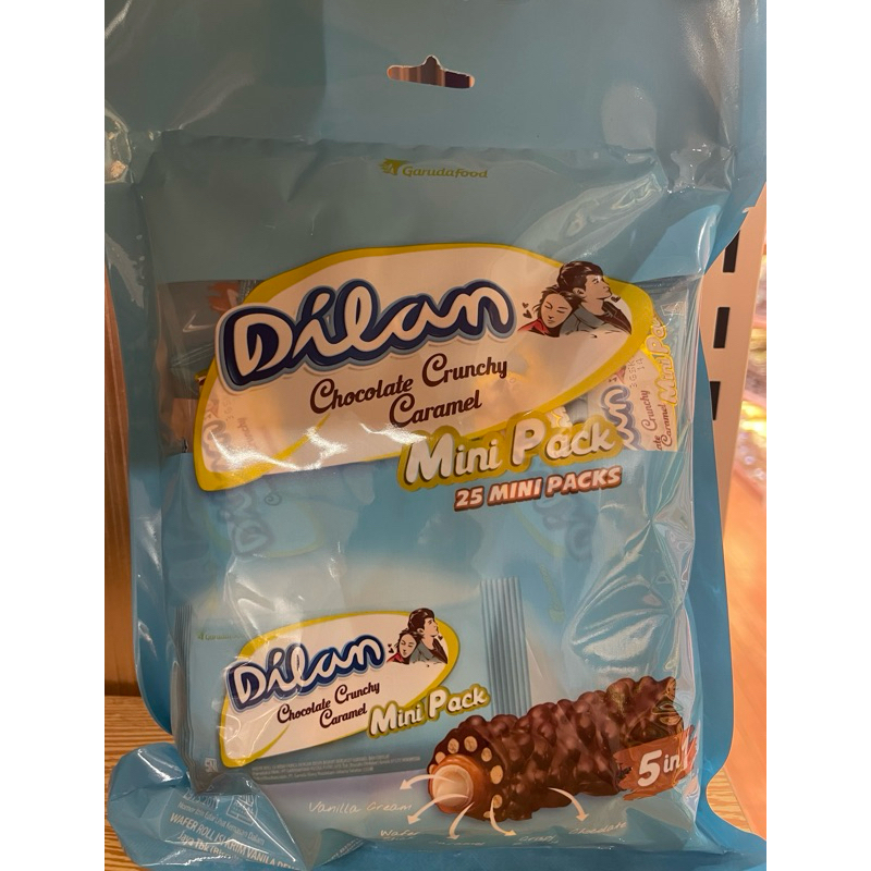 Jual GarudaFood Dilan Chocolate Crunchy Caramel 25 Mini Packs | Shopee ...