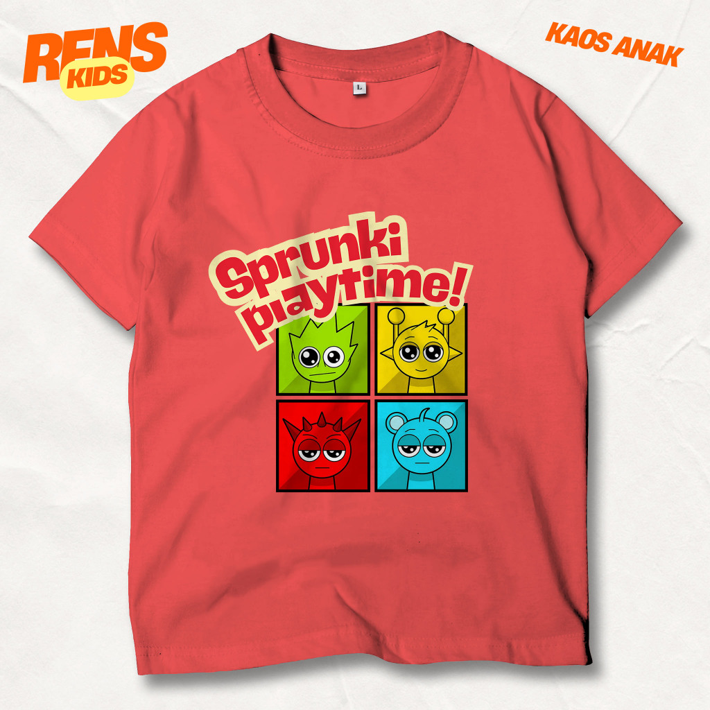 Jual RENS KIDS Baju Kaos Anak Sprunki Incredibox Laki Laki & Perempuan Umur 1 - 10 Tahun ( 04 ...