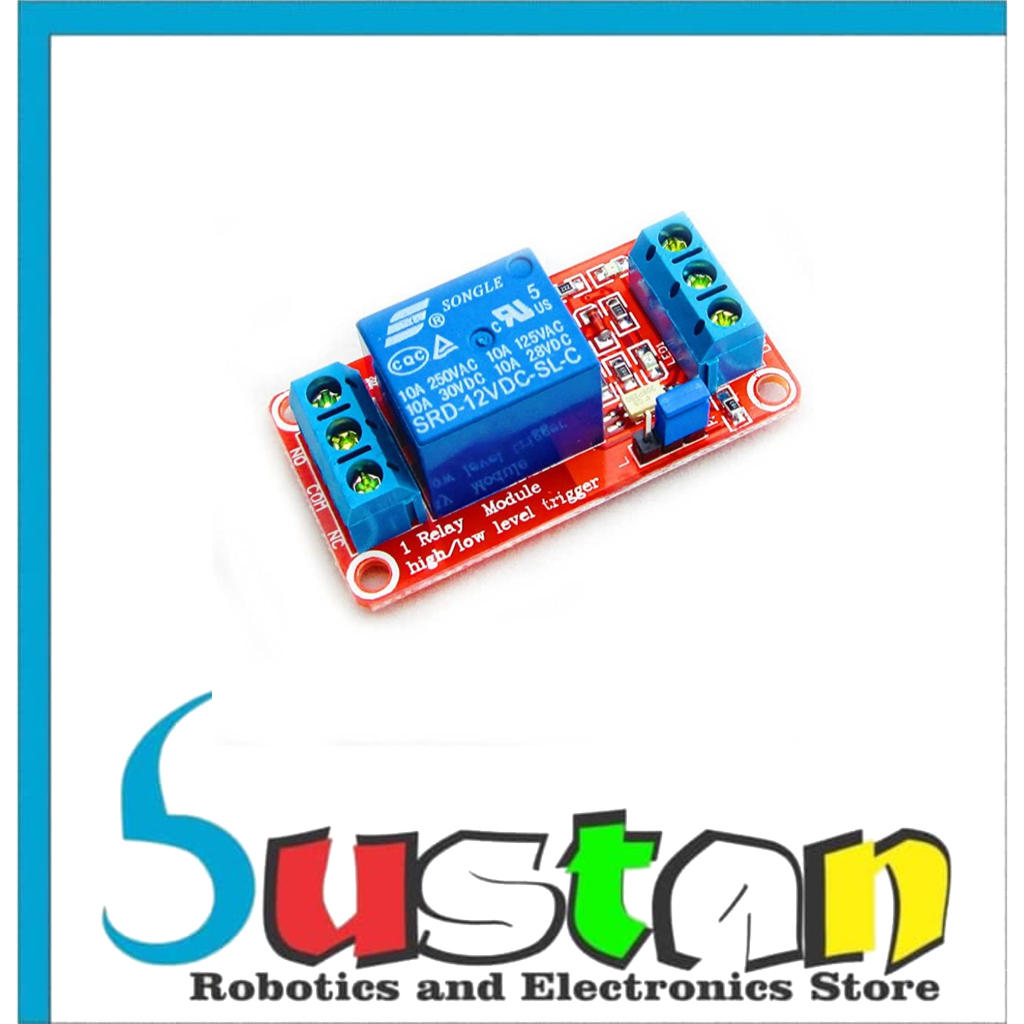 Jual RELAY MODULE 1 CHANNEL 12V SUPPORTS HIGH AND LOW TRIGGER ...