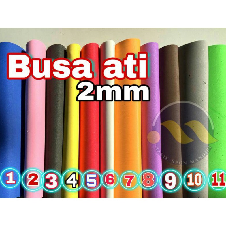 Jual BUSA ATI 2MM 6cmx2cm Eva spon Spon eva Eva foam | Shopee Indonesia