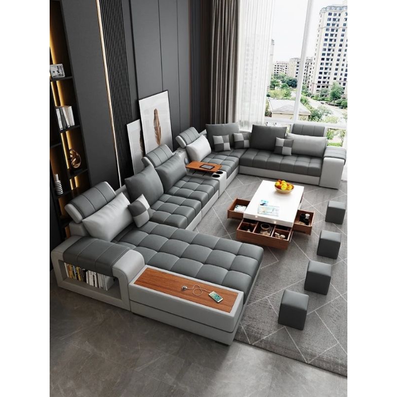 Jual Sofa ruang tamu mewah, sofa modern dengan sudut estra besar ...