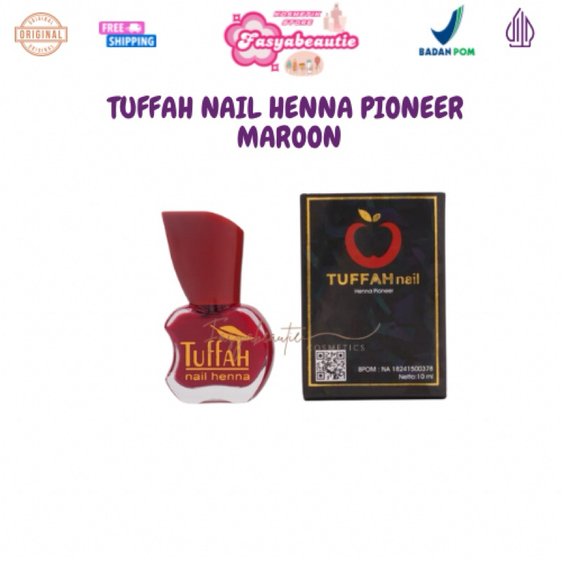Jual TUFFAH NAIL HENNA MAROON BPOM HENNA NAIL MAROON HALAL UNTUK SHOLAT ...