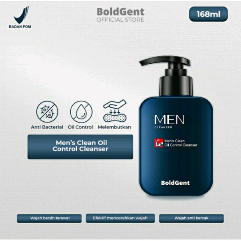 Jual BoldGent Men's Clean Oil Control Cleanser | Shopee Indonesia