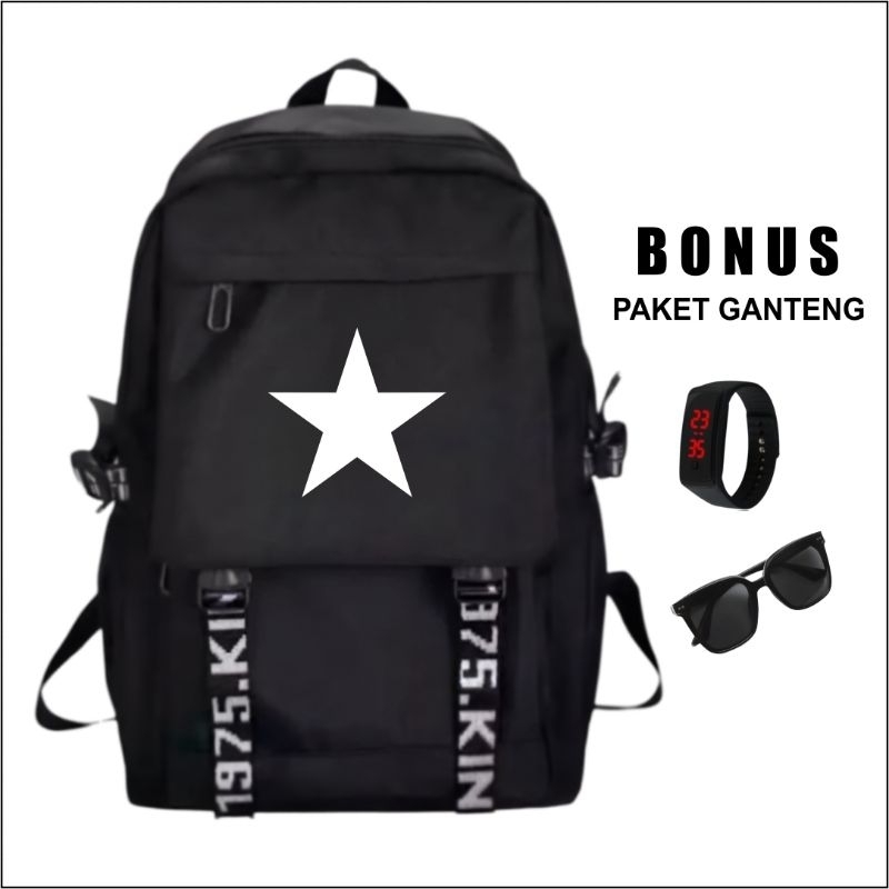 Jual DENSTAR TAS RANSEL SEKOLAH PRIA STAR BAGPACK PREMIUM TAS GENDONG ...