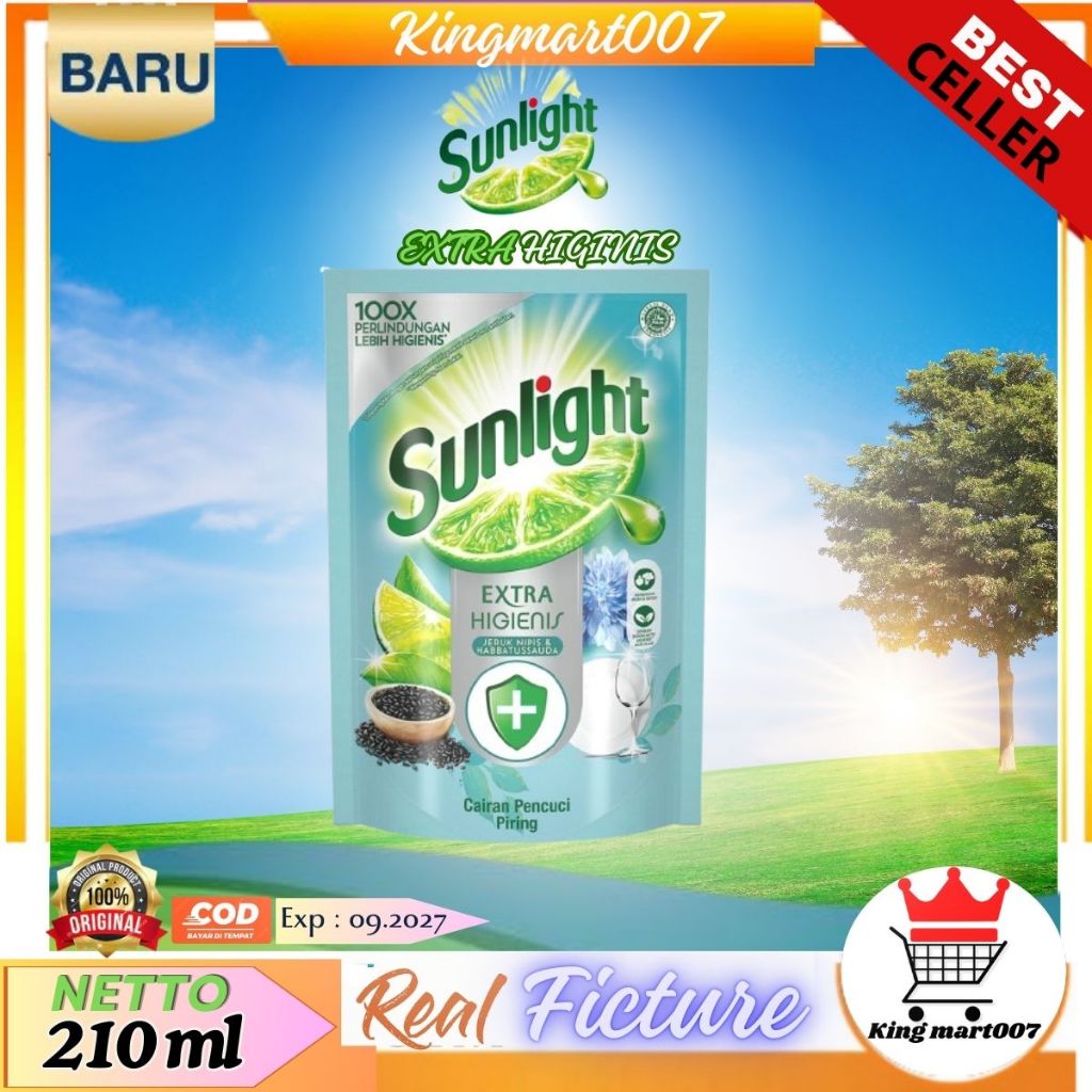 Jual Sunlight extra higienis 210ML (Hemat) | Shopee Indonesia