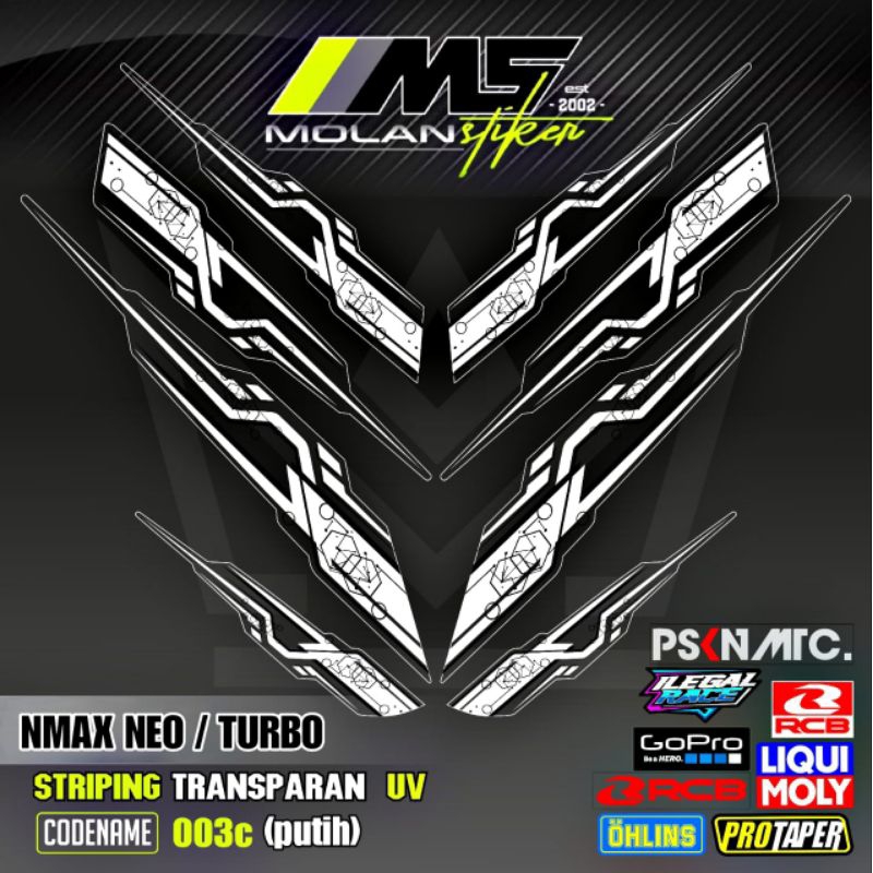 Jual Decal Sticker Striping Variasi Transparan Uv Nmax Neo & Nmax Turbo ...