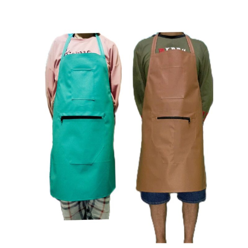 Jual APRON PVC/ CELEMEK MASAK /APRON BARISTA/CELEMEK KERJA | Shopee ...