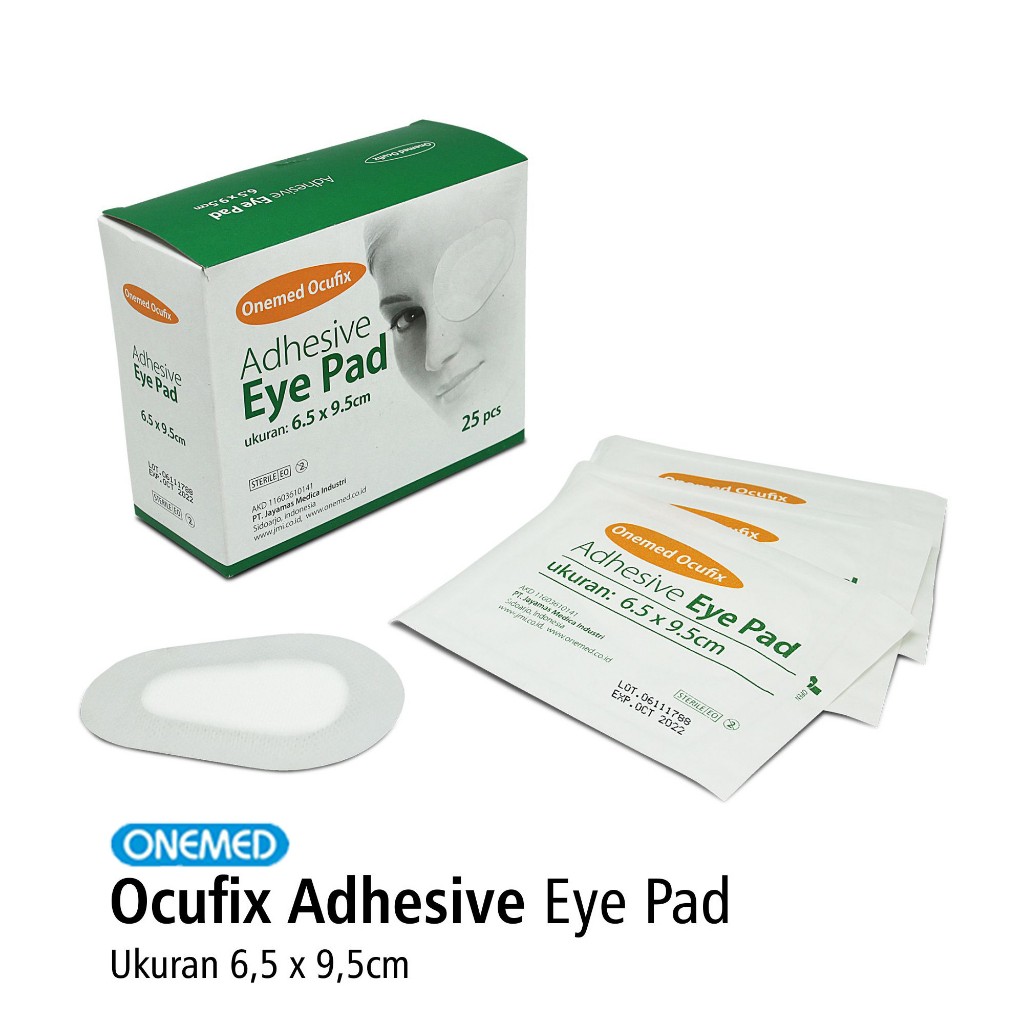 Jual Onemed Ocufix Adhesive Eye Pad Box isi 25 pcs - Plester Penutup ...