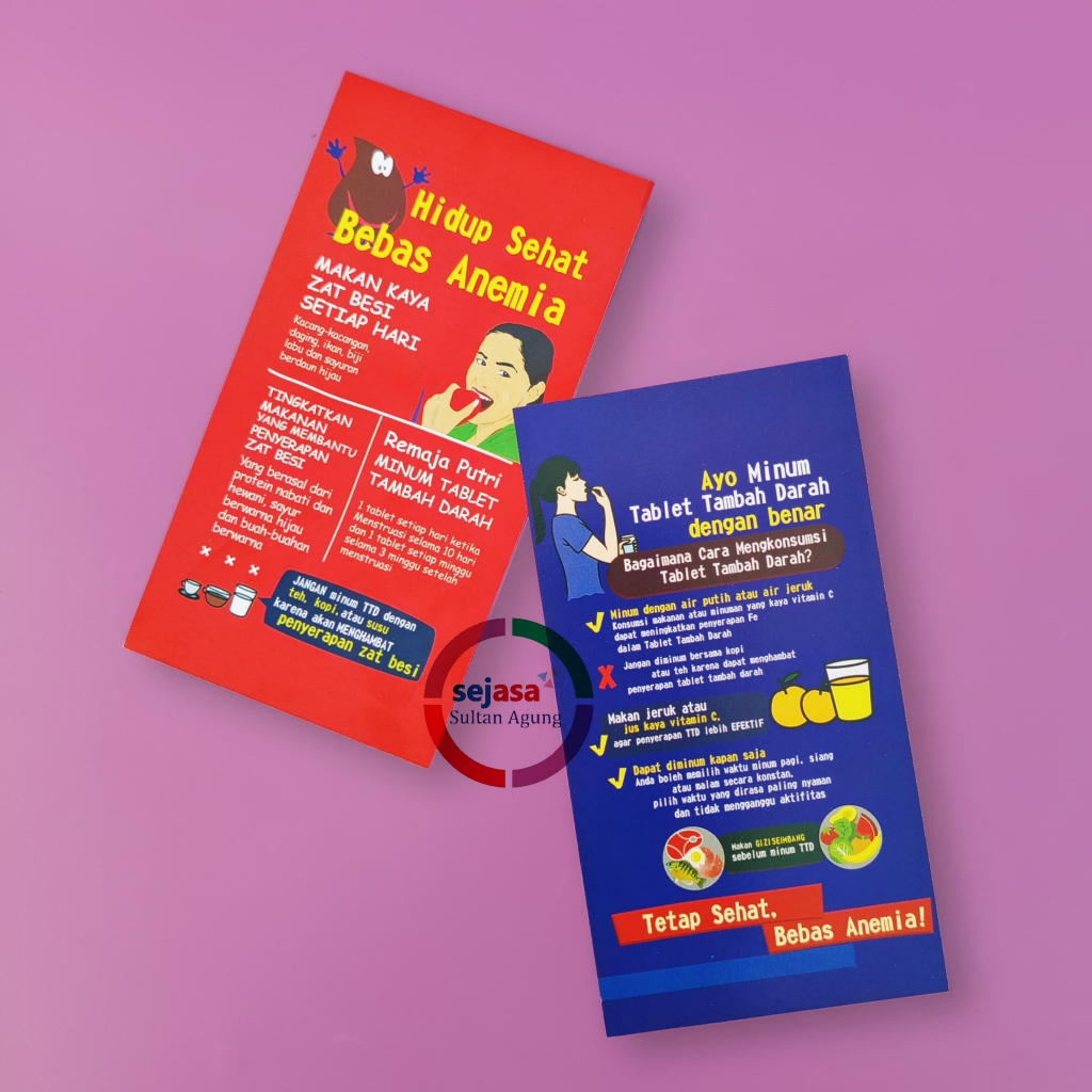 Jual Flyer Hidup Bebas Tanpa Anemia | Flyer Cara Minum Tablet Tambah ...