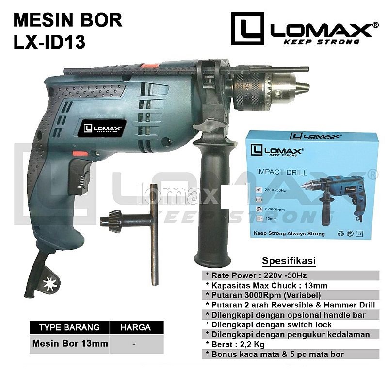 Jual MESIN BOR LX-ID13 Impact Drill | Shopee Indonesia