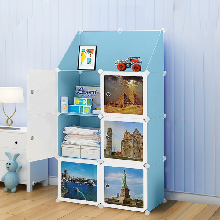 Jual Turun Harga Lemari Pakaian Si Kecil Lemari Plastik 6 Muka 6 Slot ...