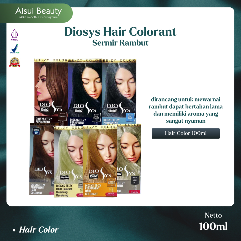 Jual ️️AISUI ️️DIOSYS Hair Color Pewarna Rambut | Semir Rambut Diosys ...