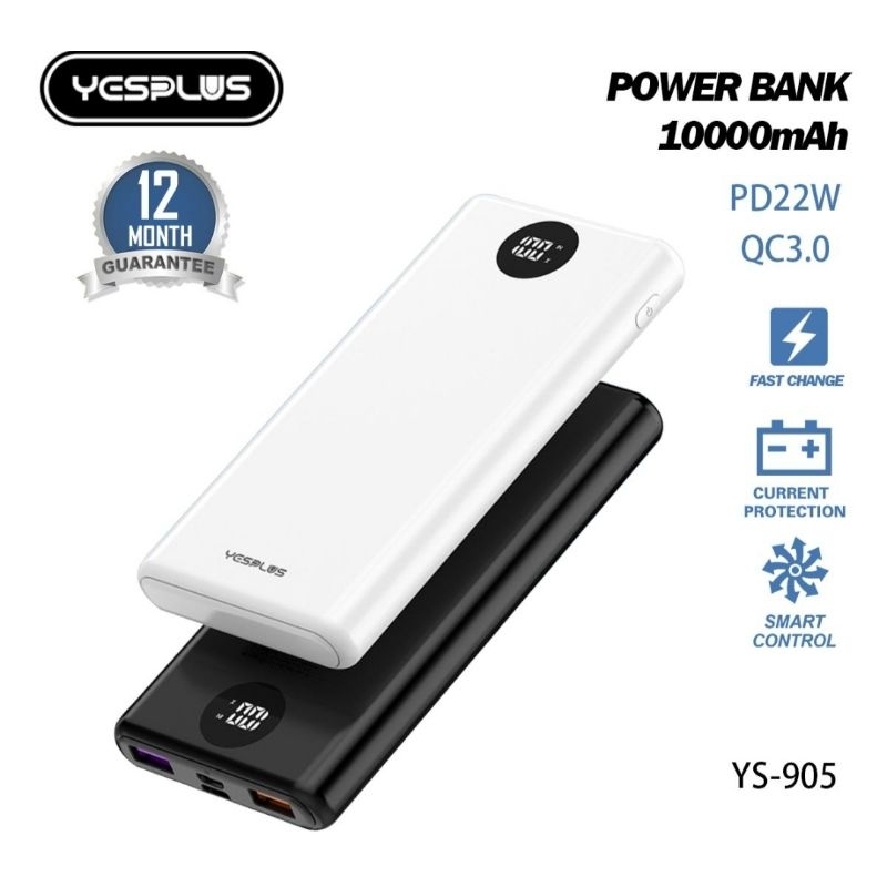 Jual YESPLUS YS-905 Super Charging Power Bank 10000Mah Full Compatible ...