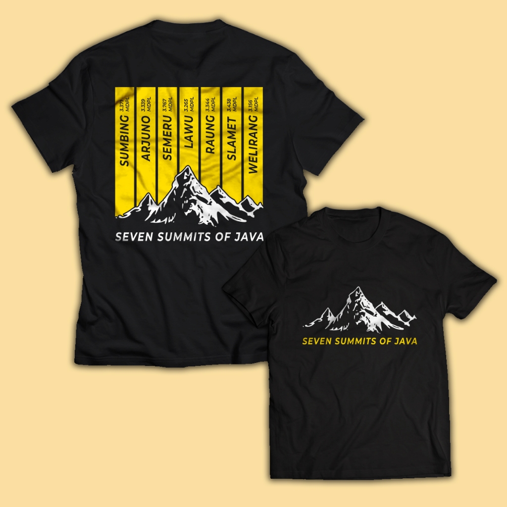 Jual Kaos Pria SEVEN SUMMIT OF JAVA INDONESIAN Dewasa Baju Atasan ...