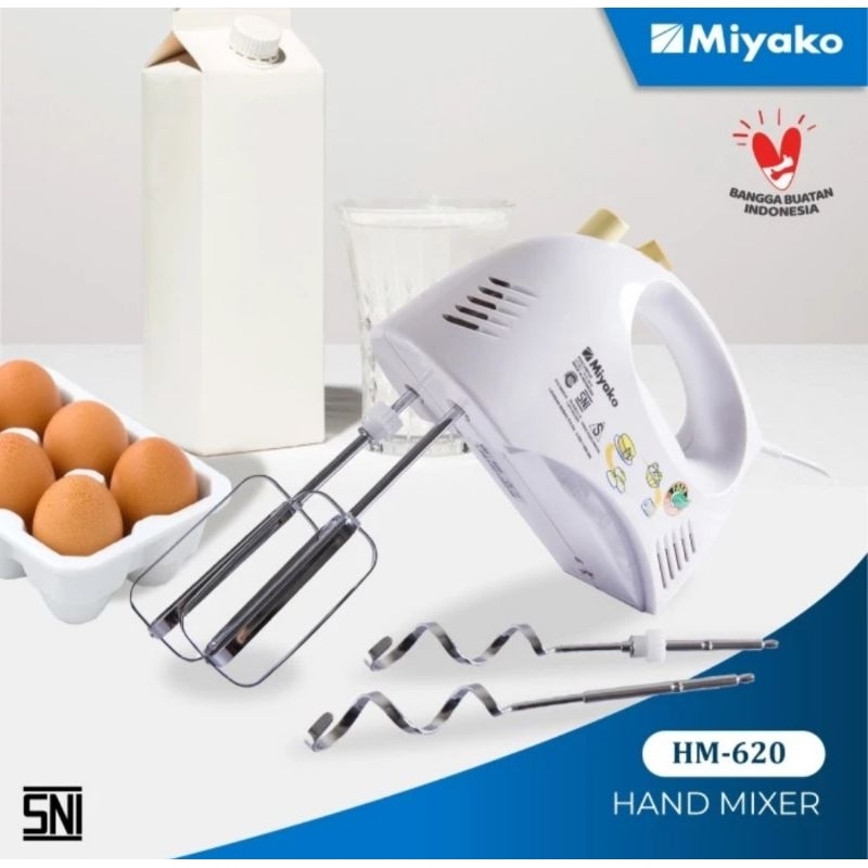 Jual MIXER MIYAKO HAND MIXER PENGADUK TANGAN MIYAKO HM620 | Shopee ...