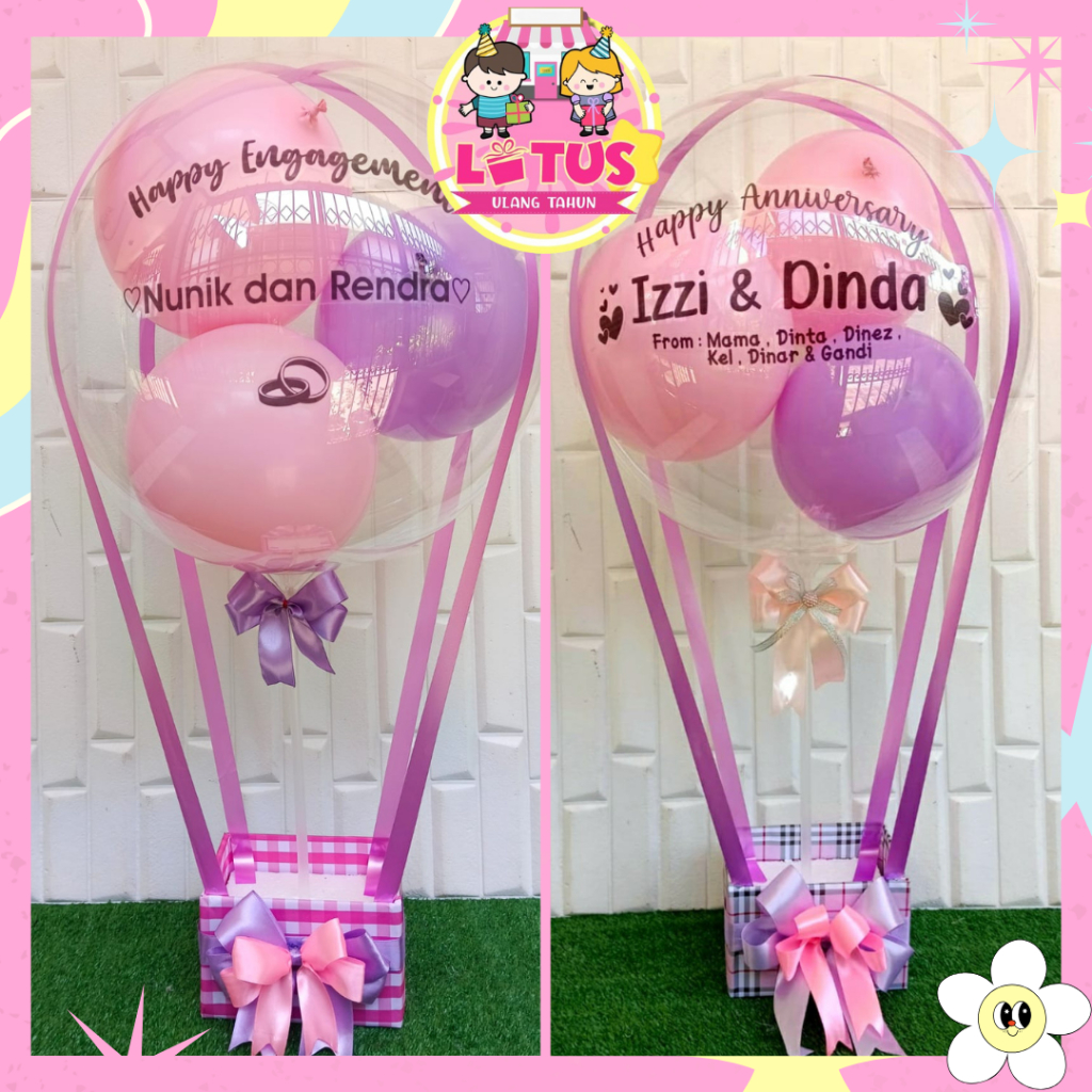 Jual Buket Bucket Balon Kosong Bisa Request Isi sendiri Tanpa Isi ...