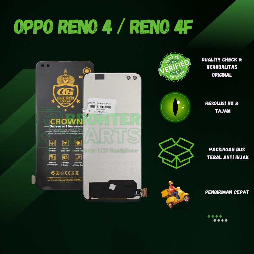 Jual LCD OPPO RENO 4 / RENO 4F / 4 LITE TOUCHSCREEN FULLSET COMPLETE ...