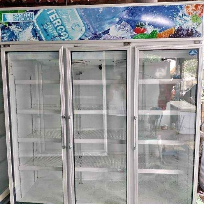 Jual SHOWCASE SANDEN 3 PINTU SECOND BERGARANSI | Shopee Indonesia