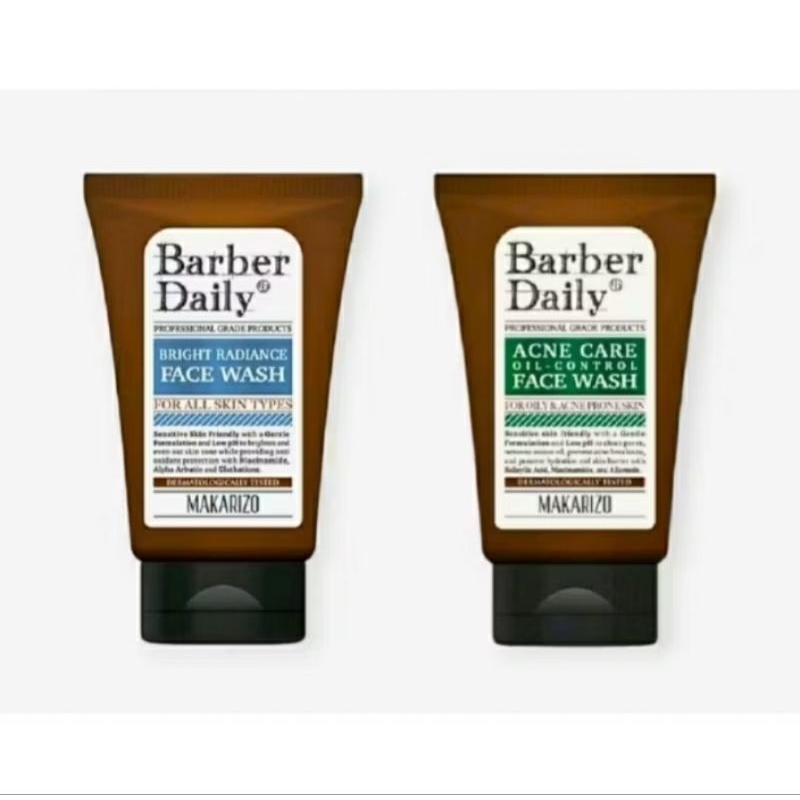 Jual Barber Daily Acne Care Oil Control/Bright Radiance Face Wash 100 ...