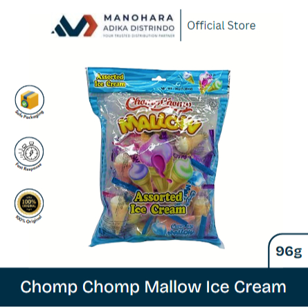 Jual CHOMP CHOMP MALLOW ASSORTED ICE CREAM 96GR | Shopee Indonesia