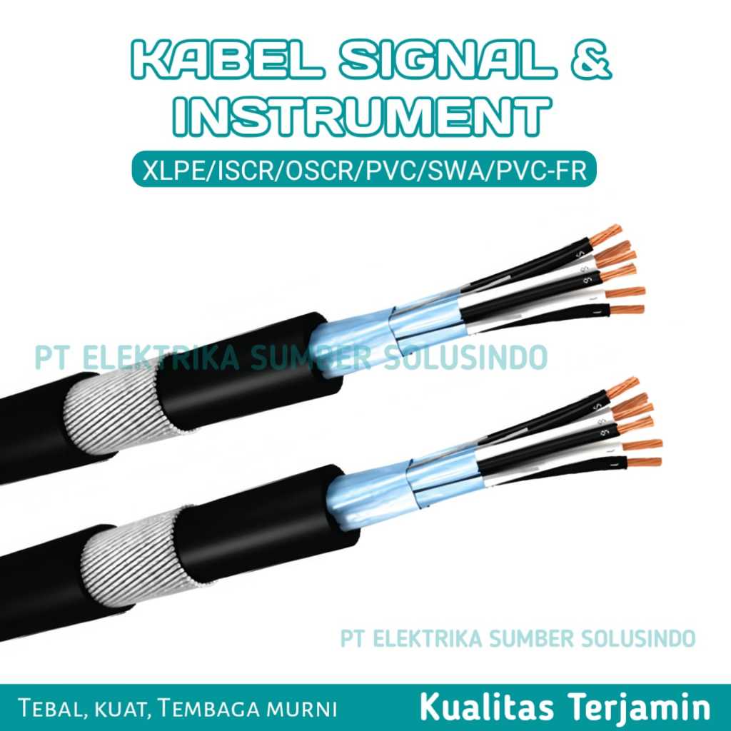 Jual Kabel SIGNAL INSTRUMENT CU/XLPE/ISCR/OSCR/PVC/SWA/PVC-FR 10x2x1,5 ...