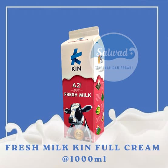 Jual Fresh Milk KIN Full Cream - Susu Segar Pasteurisasi (1000ml) | Shopee Indonesia