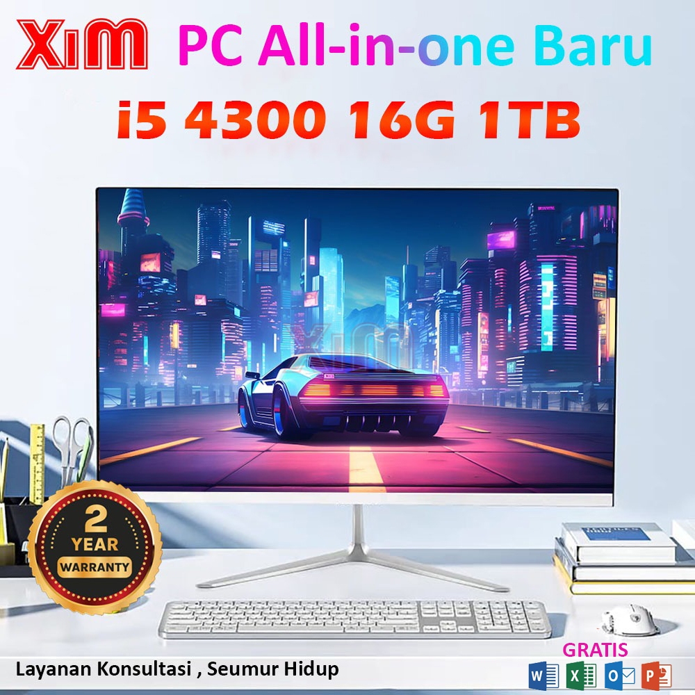 Jual 【Xim PC】All-in-One I5 4300 Terbaru dengan Prosesor Intel Core i5 Generasi ke-6, RAM 16GB ...