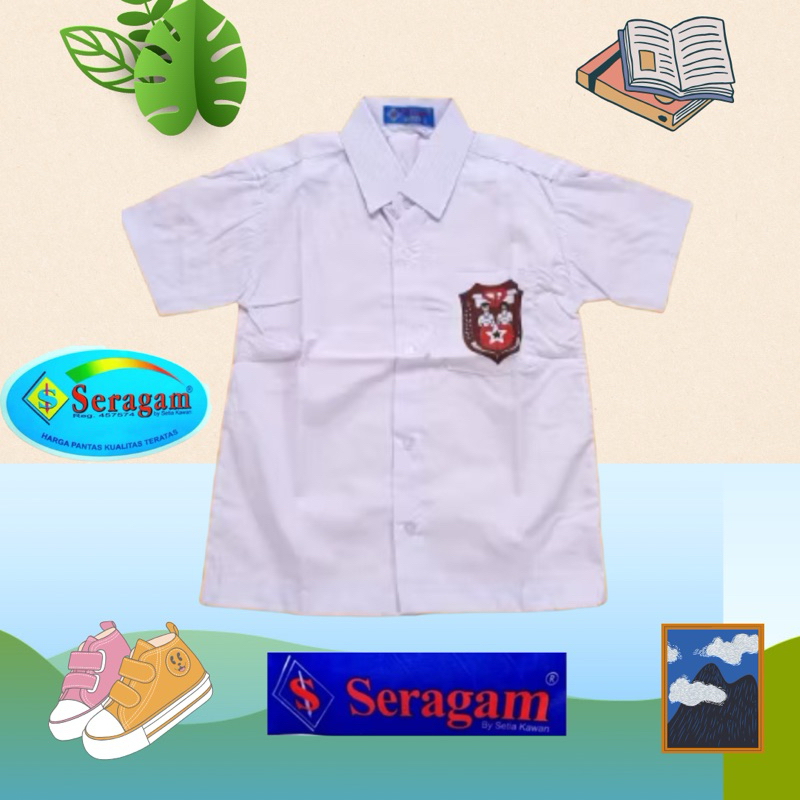 Jual Baju Seragam Sekolah SD Lengan Pendek Merek SERAGAM / Seragam Sd ...
