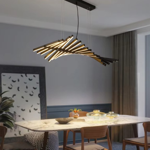 Jual Lampu Gantung Ruang Makan | Lampu Ruang Makan Minimalis | LAMPU GANTUNG Fishbone Chandelier ...