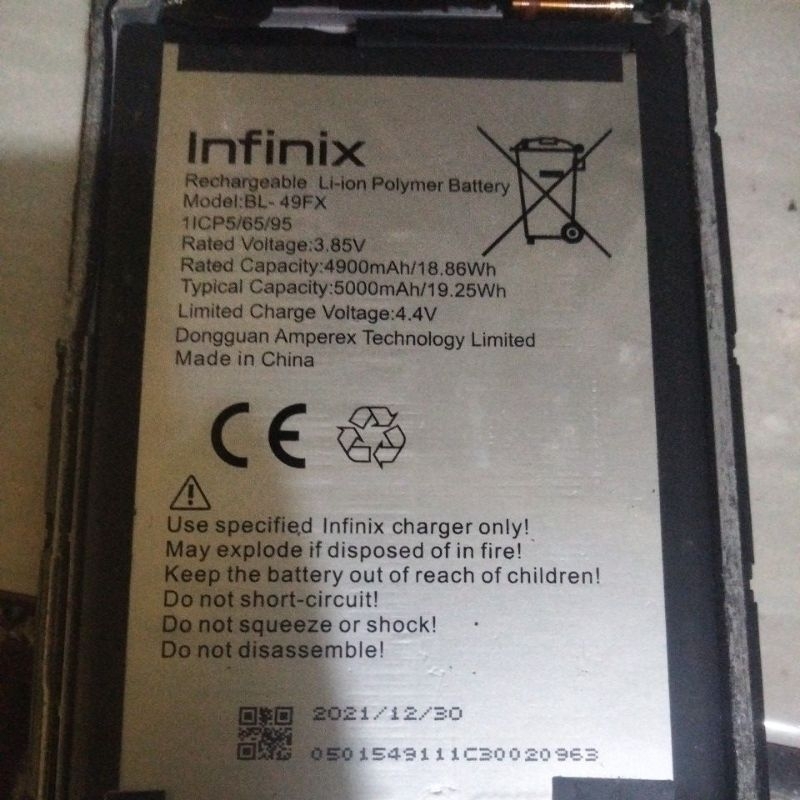 Jual BATERAI BATRE INFINIX SMART 5 BL-49 FX ORIGINAL | Shopee Indonesia