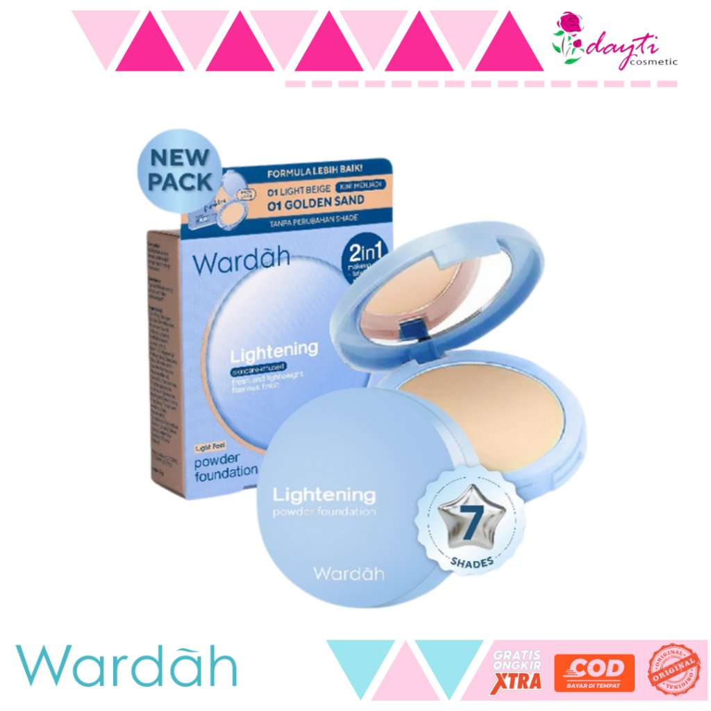 Jual Wardah lightening powder foundation light feel 12 gr | Shopee ...