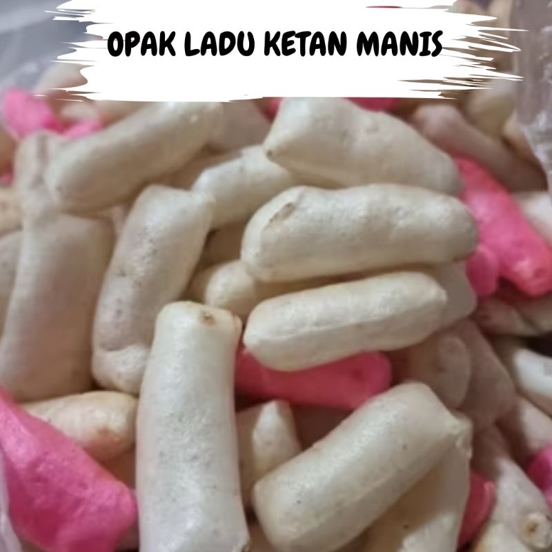 Jual Opak/Kerupuk Ladu Ketan Manis Gurih Goreng Pasir Jajanan Makanan ...