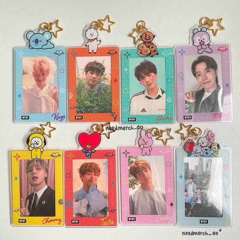 Jual BT21 Acrylic Photocard Holder Cahol | Shopee Indonesia