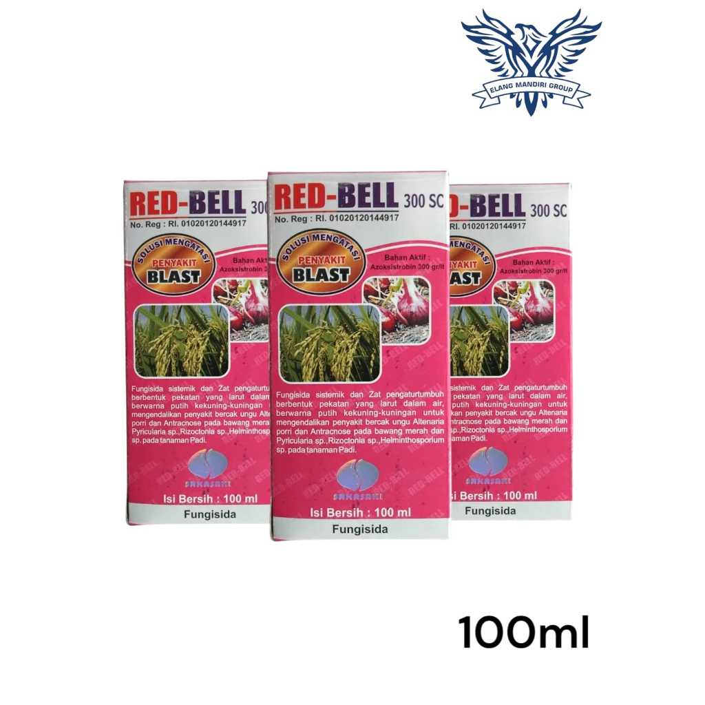 Jual Red Bell 300EC 100ml Fungisida Azoksistrobin 300g/l Mengendalikan ...
