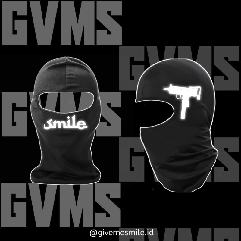 Jual BALACLAVA SMILE V2 REFLEKTIF ( MENYALA ) | Shopee Indonesia