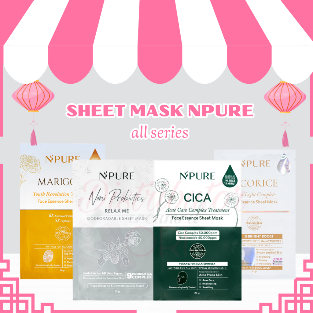 Jual N'PURE Sheet Mask NPURE Centella Asiatica Sheet Mask / | Shopee ...