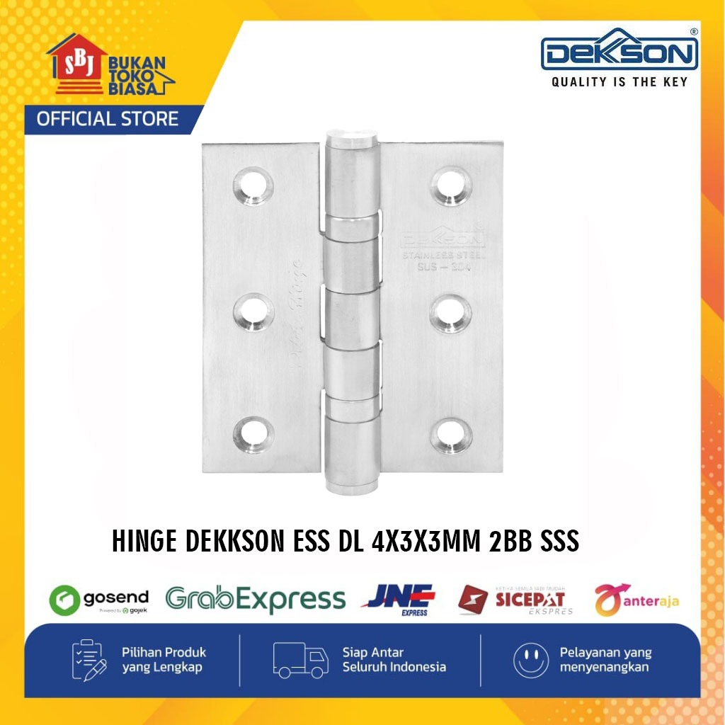 Jual ENGSEL SUS 304 Stainless Steel HINGE DEKKSON ESS DL 4X3X3MM 2BB ...