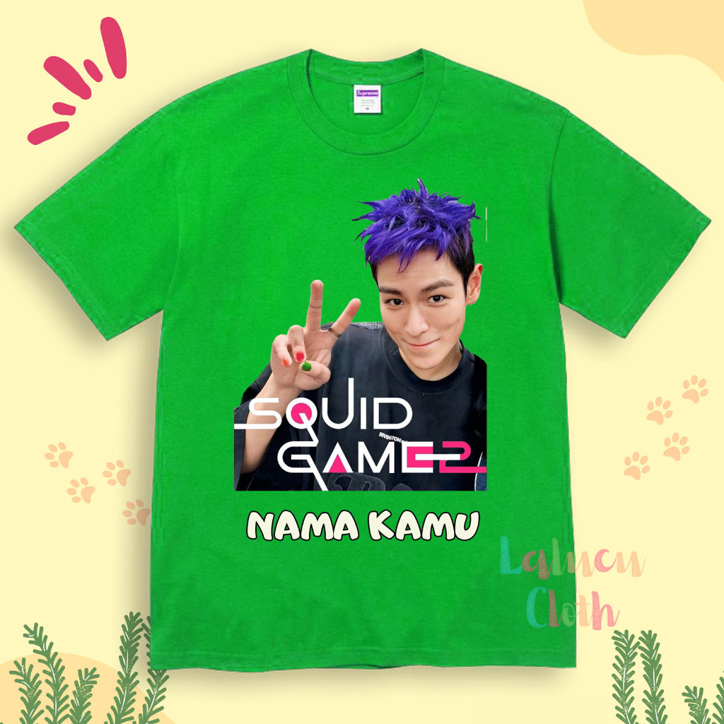 Jual KAOS ANAK SQUID GAME 2 THANOS VIS / BAJU ANAK SQUIDGAME2 TANOS GRATIS NAMA | Shopee Indonesia