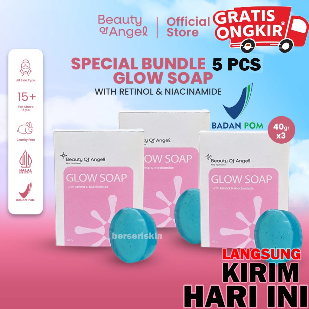 Jual Paket 5 Beauty Of Angel Glow Soap | Beauty Of Angel Original ...