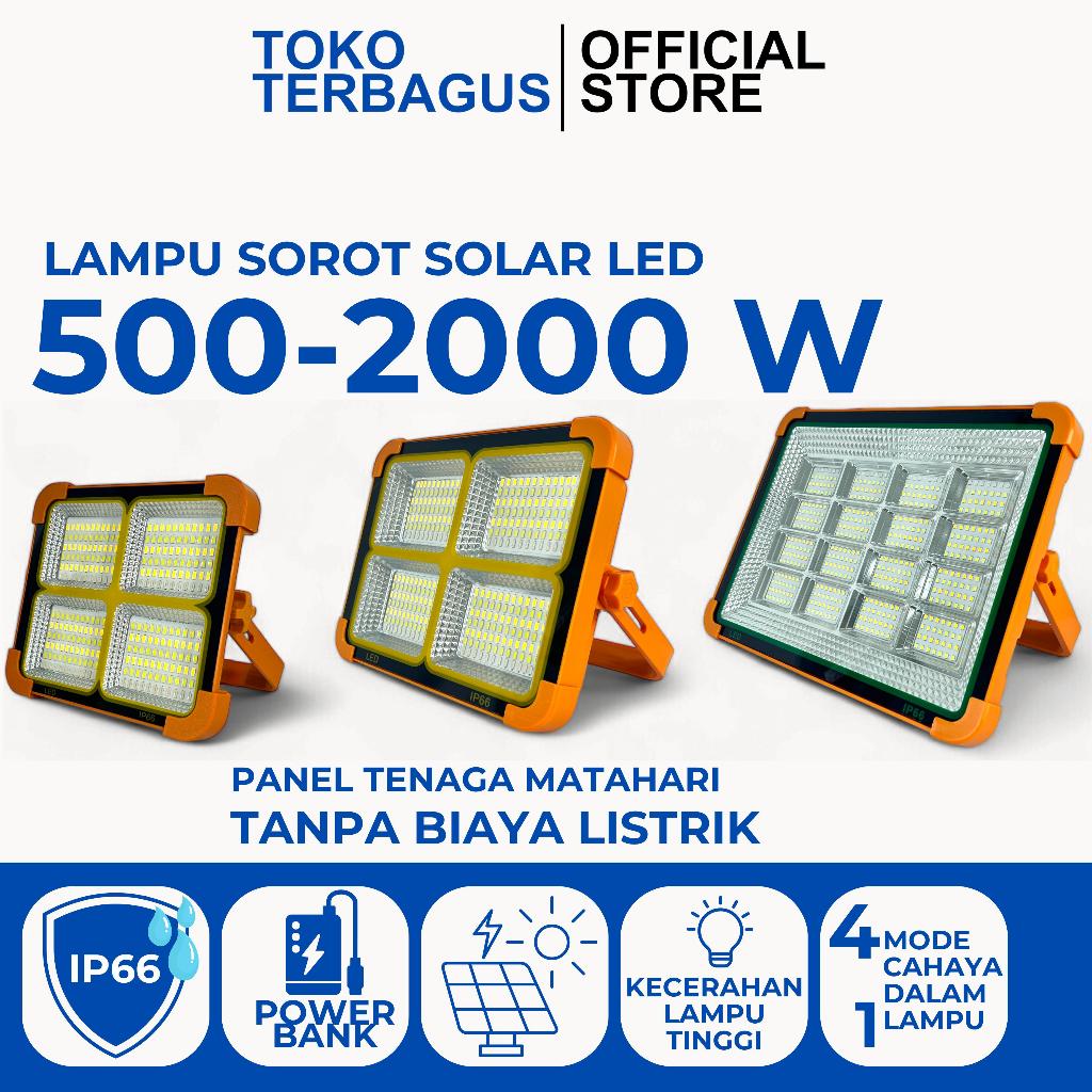 Jual Lampu Tenaga Surya Solar Cell Panel Lampu Sorot 1000W 2000W Lampu ...