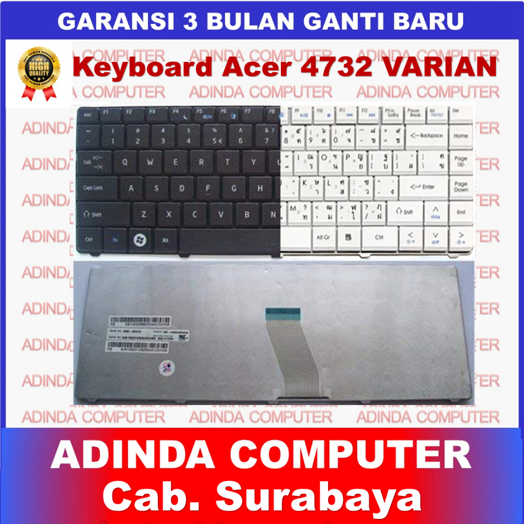 Jual Keyboard Laptop Acer Aspire 4732 4732Z Series Emachines D725 D525 ...