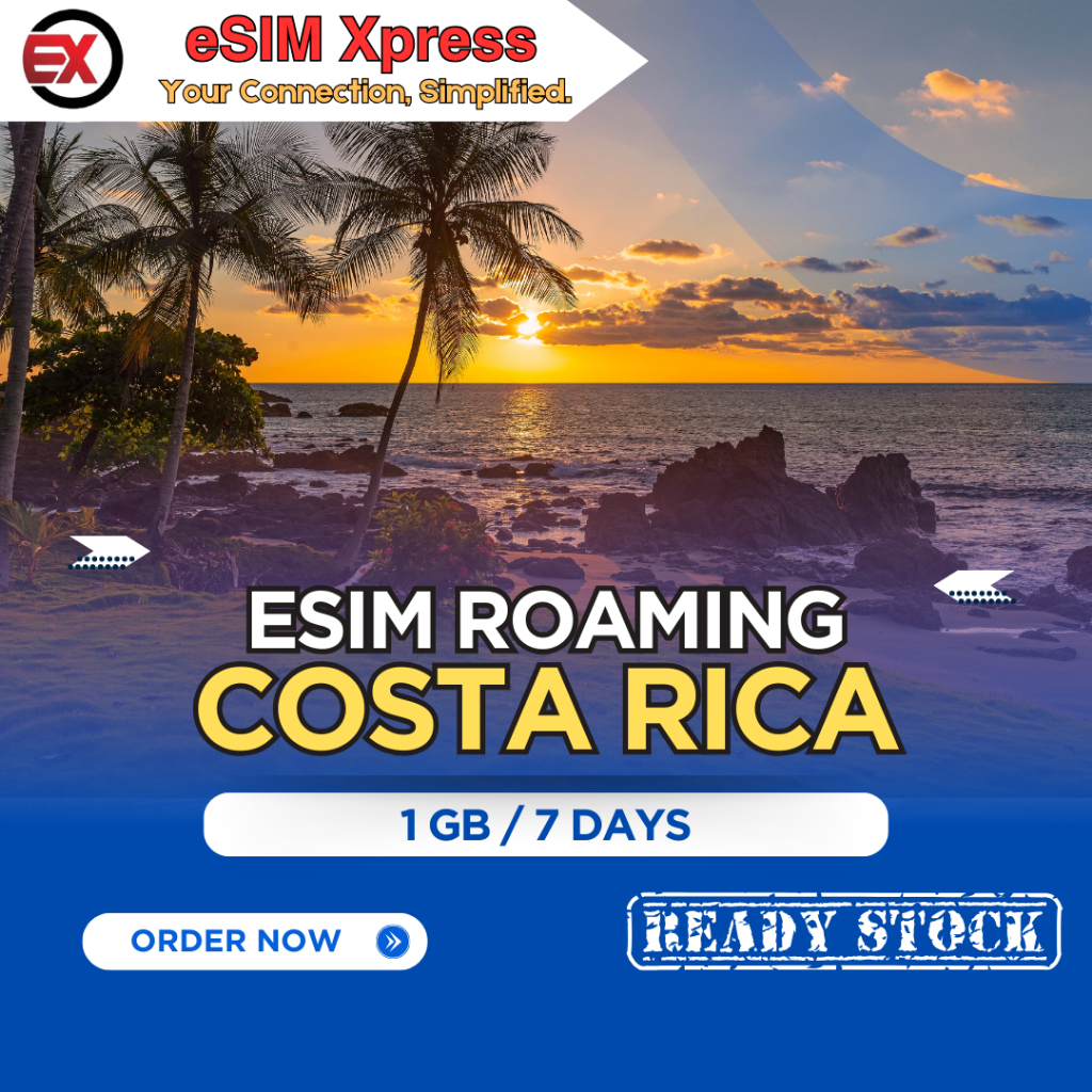 Jual eSIM Costa Rica 1 GB Data | 7 Hari | eSIM Roaming | eSIM Travel ...