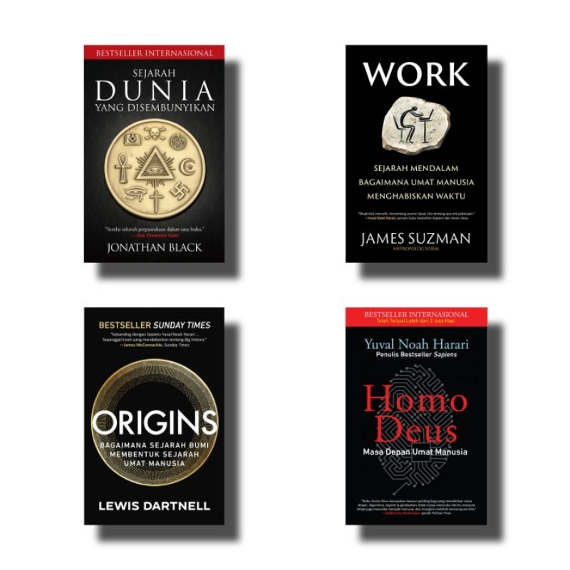 Jual Buku paket Sejarah Dunia Yang Disembunyikan Jonathan Black, Homo ...