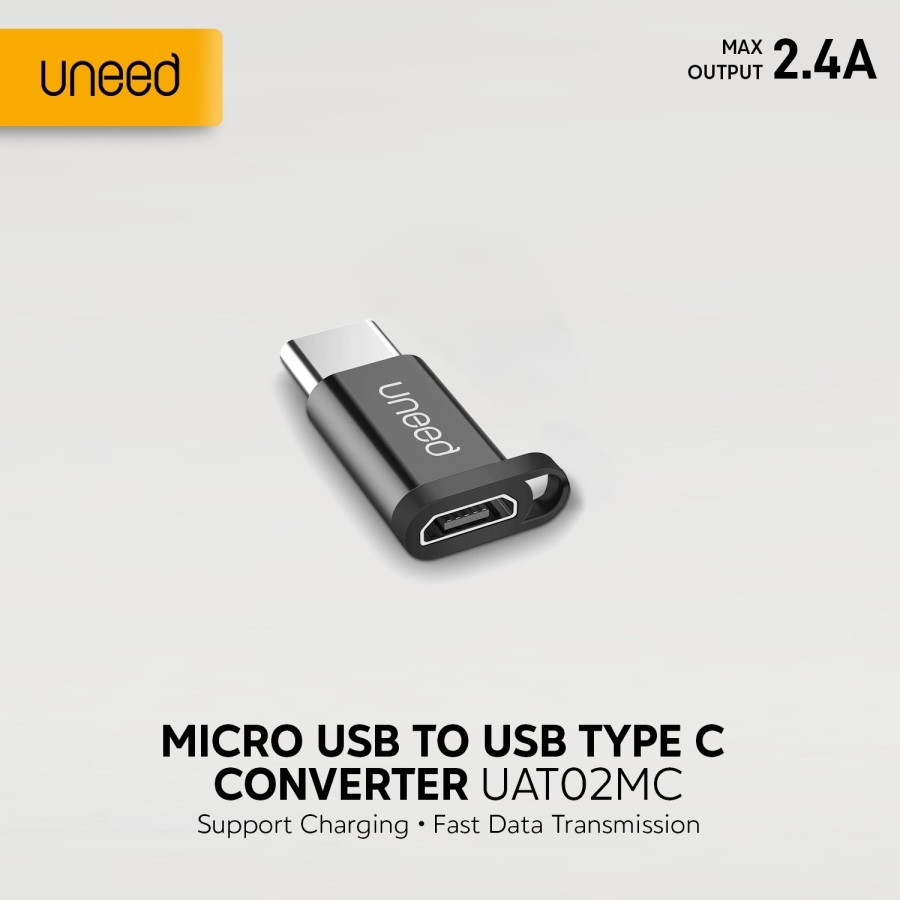 Jual Uneed Zinc Alloy Converter Micro USB to Type C - UAT02MC | Shopee ...