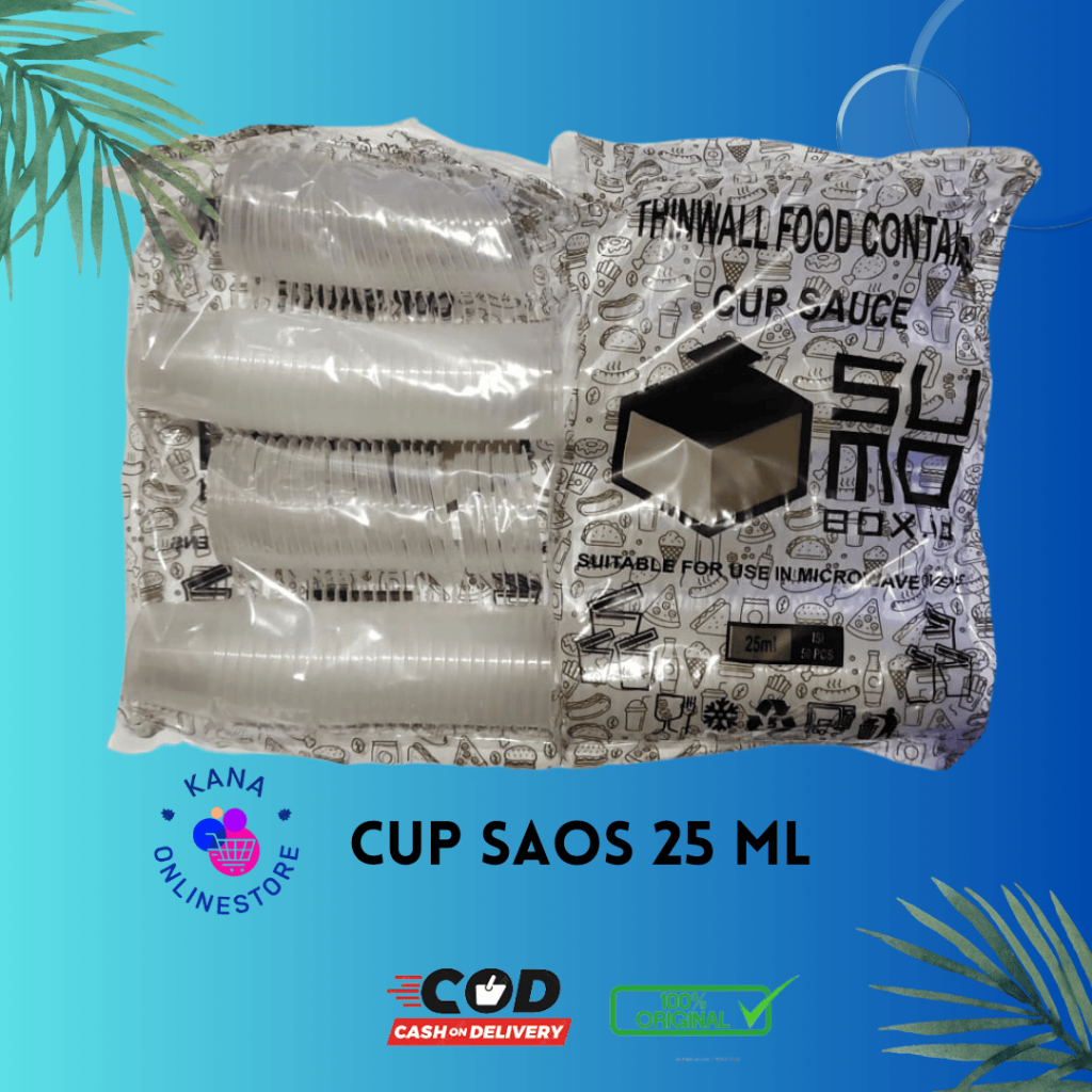 Jual Cup Saos 25ml / Wadah Plastik Saos Sambal Mayonaise / Thinwall ...