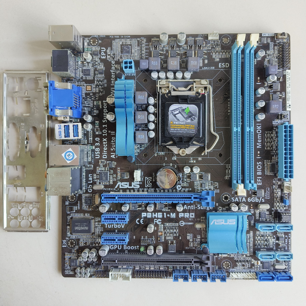 Jual MOTHERBOARD ASUS P8H61-M PRO LGA 1155 GEN3 | Shopee Indonesia