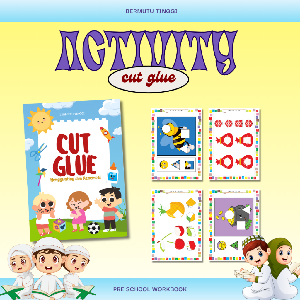 Jual Buku Aktivitas Anak Seri Cut and Glue Memotong dan Menempel Isi 91 ...